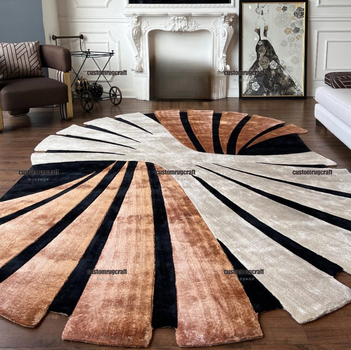 Hand Tufted Rugs for Living Room Hand Made Hand Tufted Designer Rug in ...