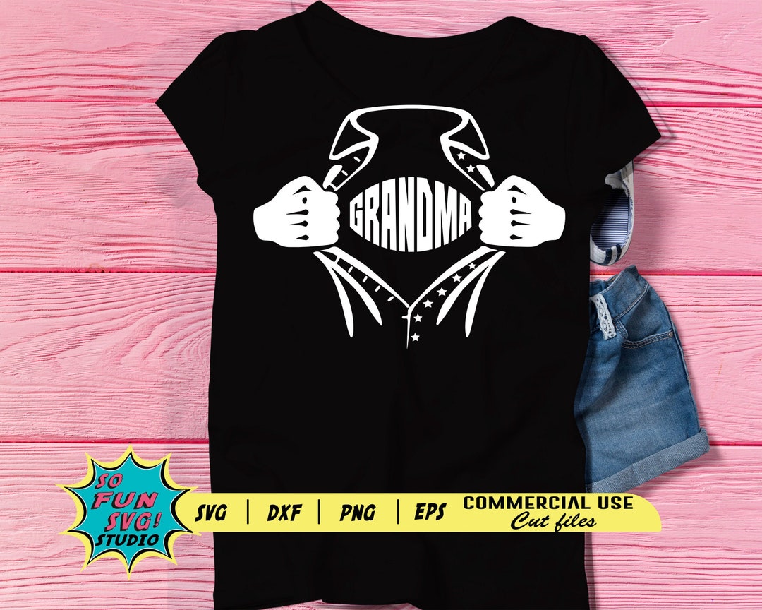 Super Hero Grandma Svg Dxf Png, Super Hero Svg, Files for Cricut ...