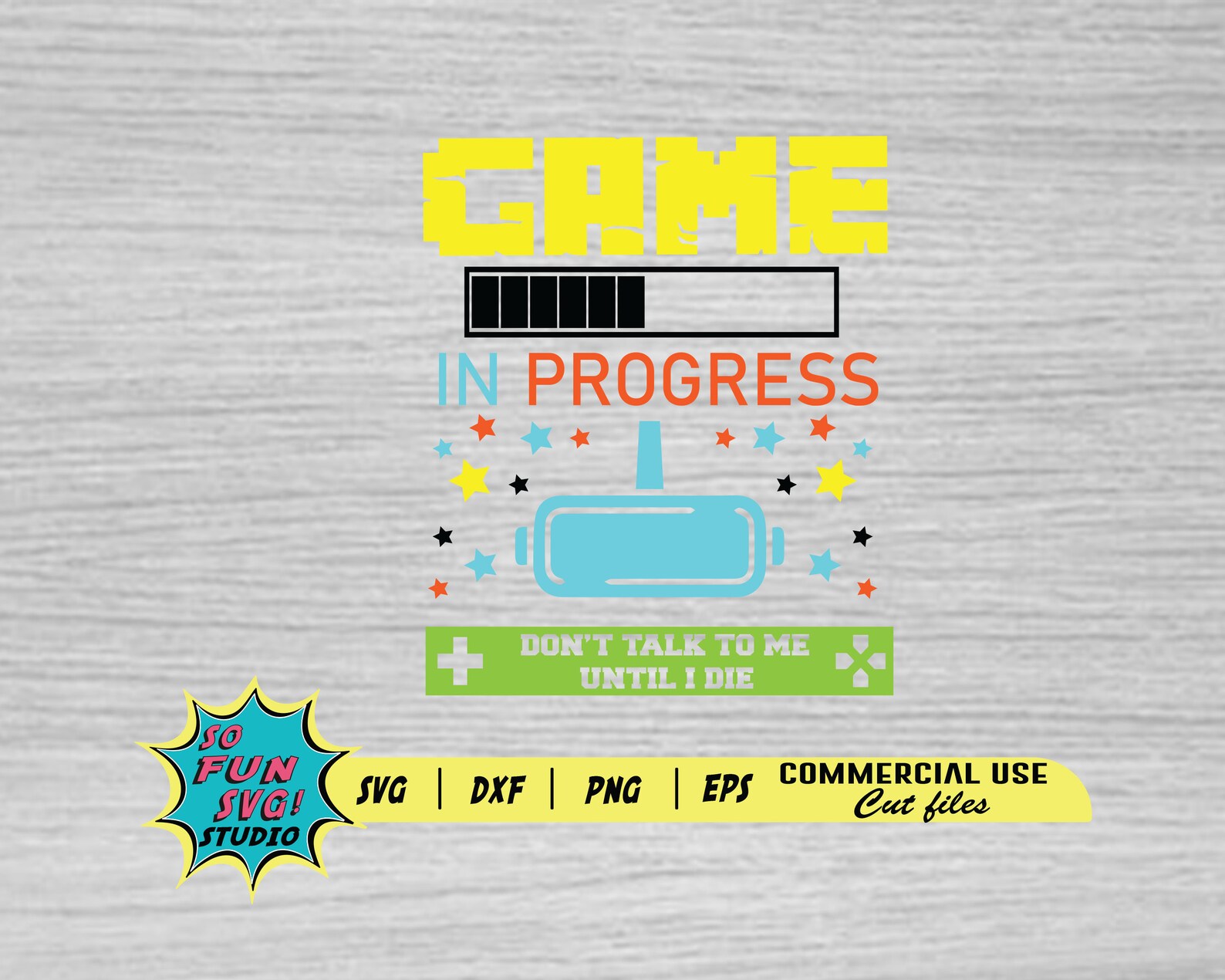 Game is in Progress Svg, Gamer Svg, Nerd Svg, Video Gamer Svg ...