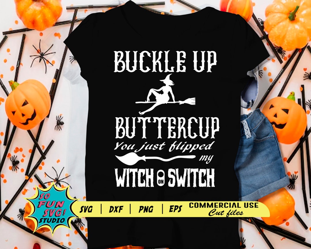 Buckleup Buttercup Svg Dxf Png Halloween SVG Fall Svg - Etsy