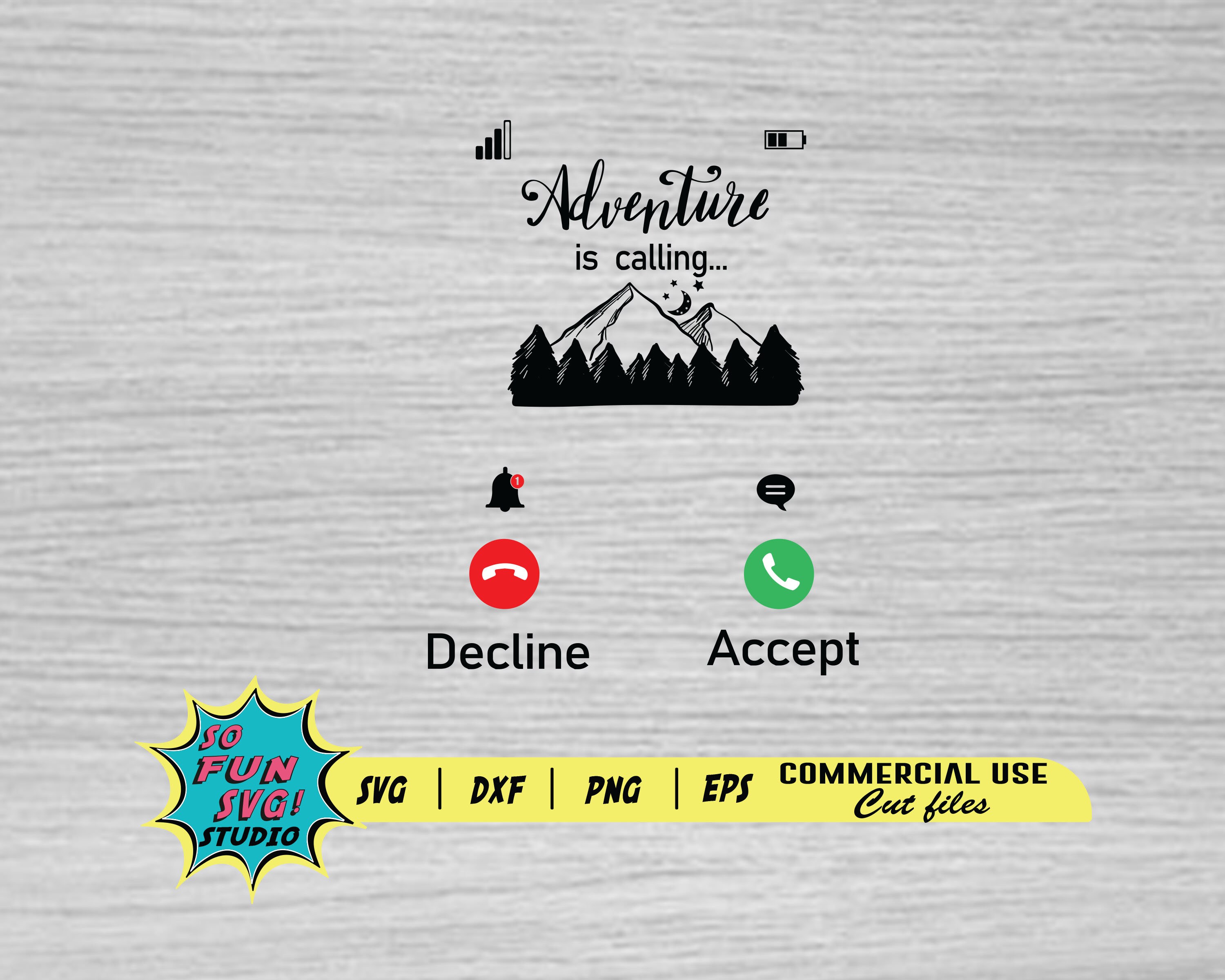 Adventure is Calling Svg Dxf Png, Camping SVG, Camper Svg, RV Svg ...