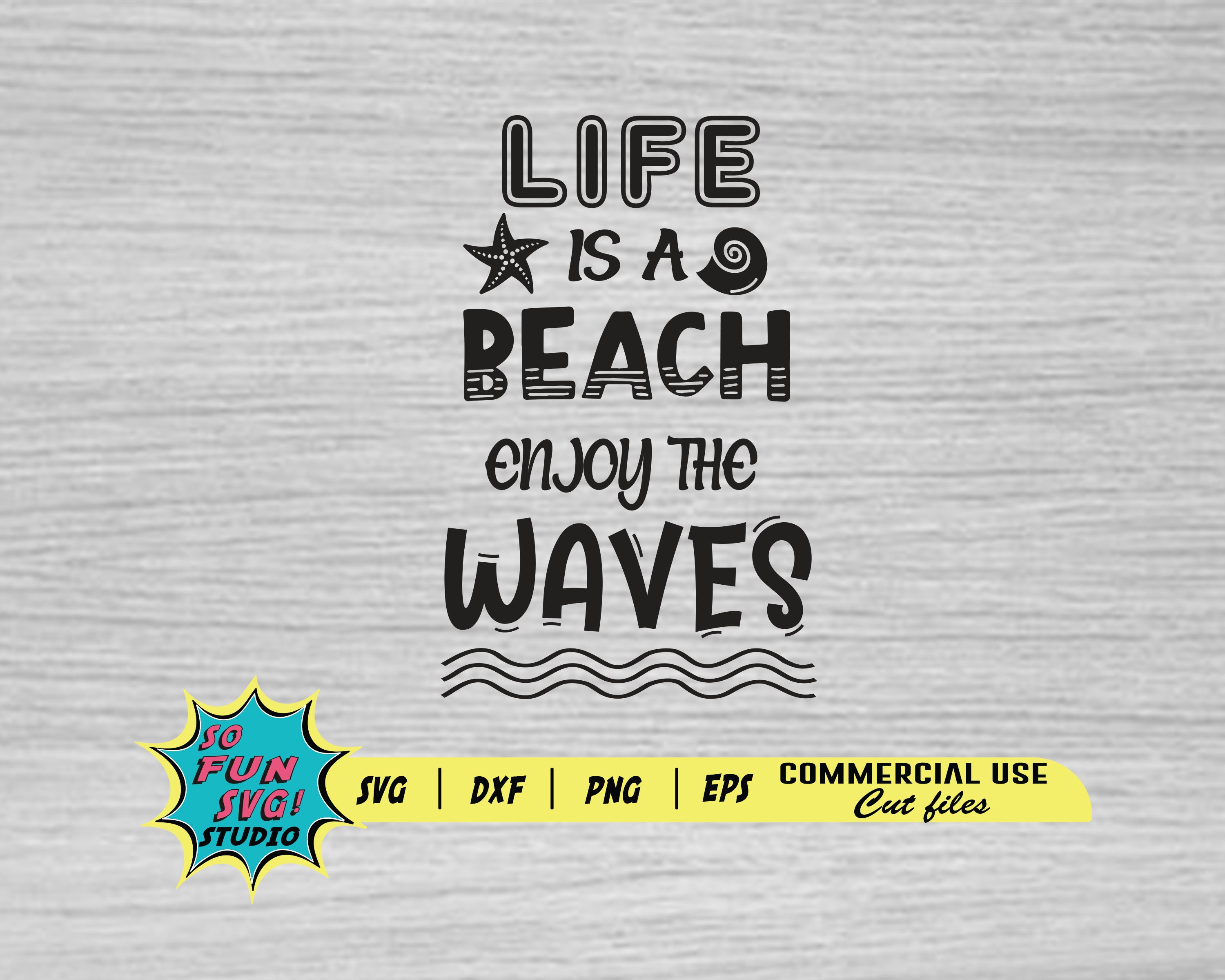 Life is a Beach Svg Exf Png, Beach Vector Printable Clipart, Summer ...