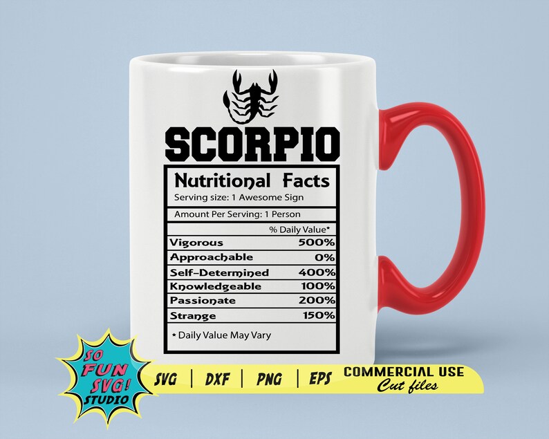 Nutrition Facts Bundle Svg, Zodiac Nutritional Facts, Nutritional Facts ...
