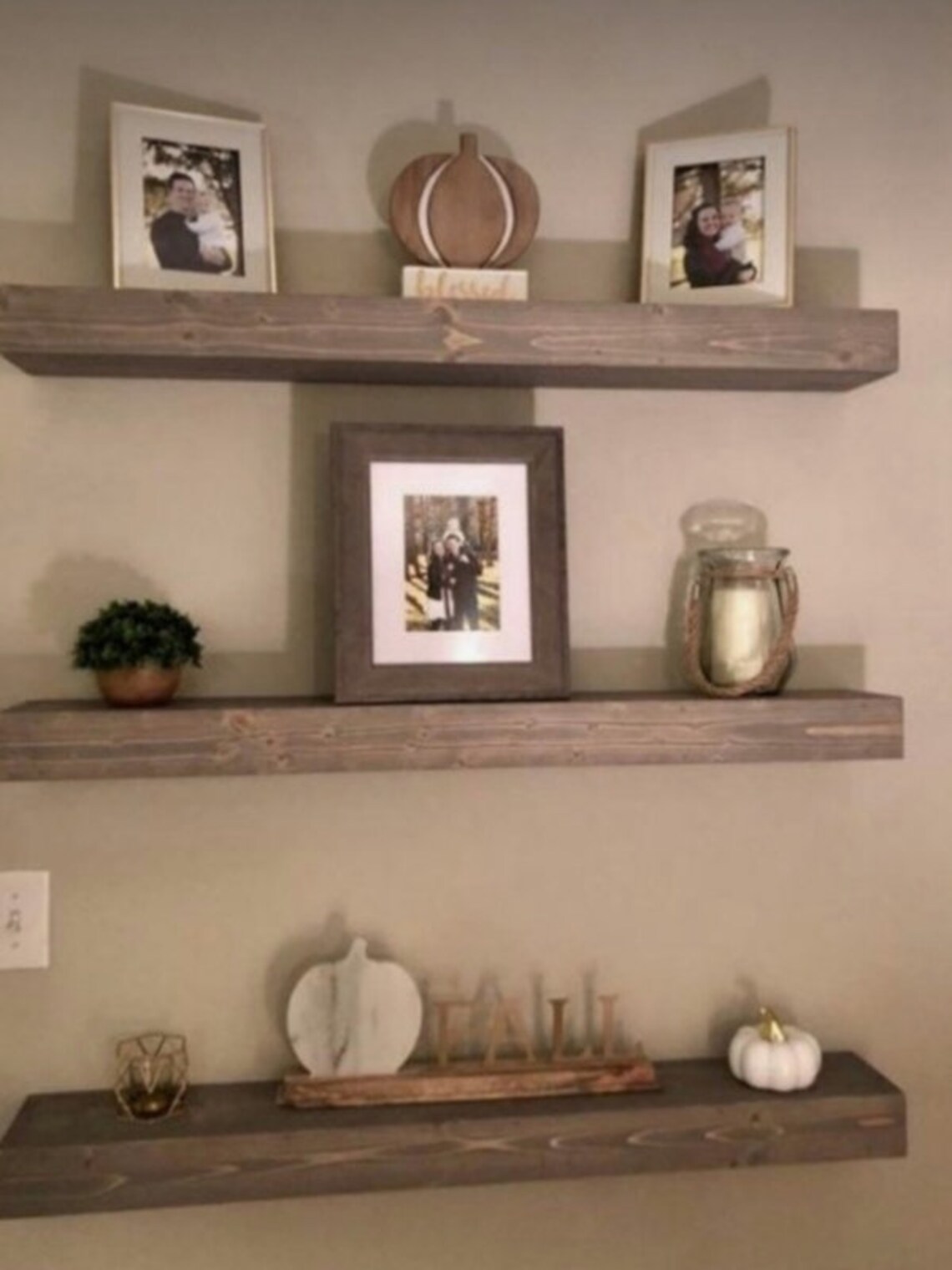 Modern Wood Floating Shelf for Kitchen and Livingroom,decorative Wall ...