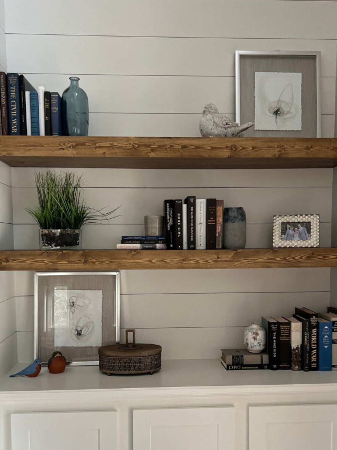 Modern Wood Floating Shelf for Kitchen and Livingroom,decorative Wall ...