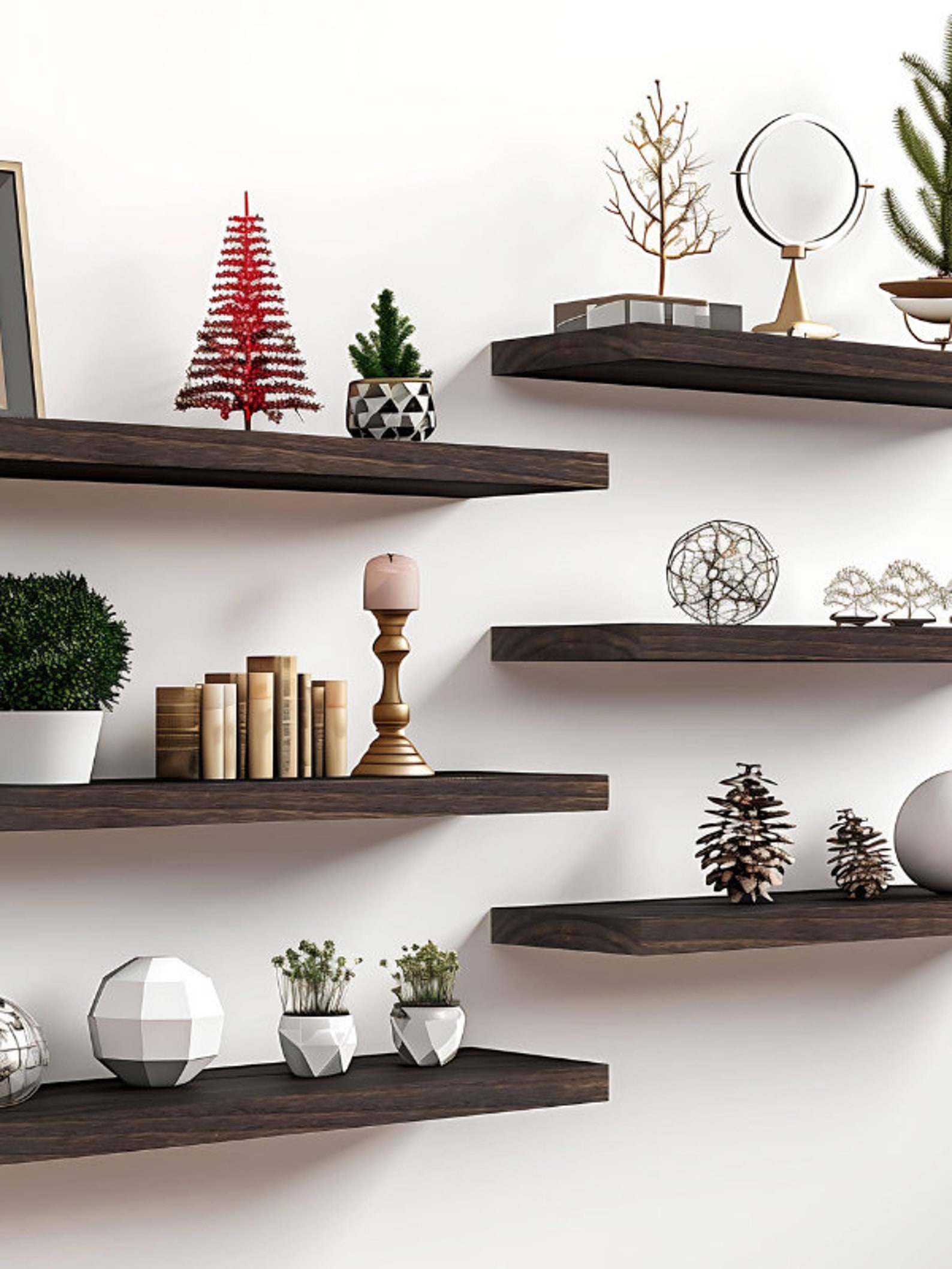 Modern Wood Floating Shelf for Kitchen and Livingroom,decorative Wall ...