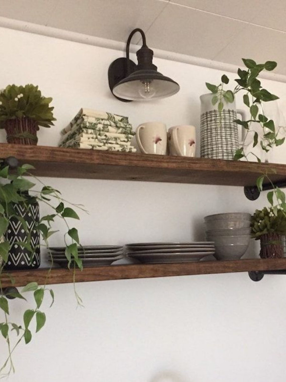 Modern Wood Floating Shelf for Kitchen and Livingroom,decorative Wall ...