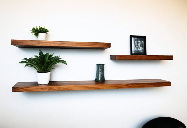 Wooden Floating Shelves - Etsy