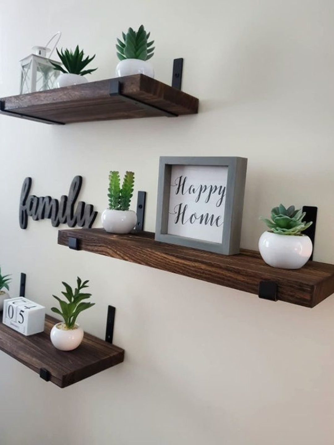Modern Wood Floating Shelf for Kitchen and Livingroom,decorative Wall ...