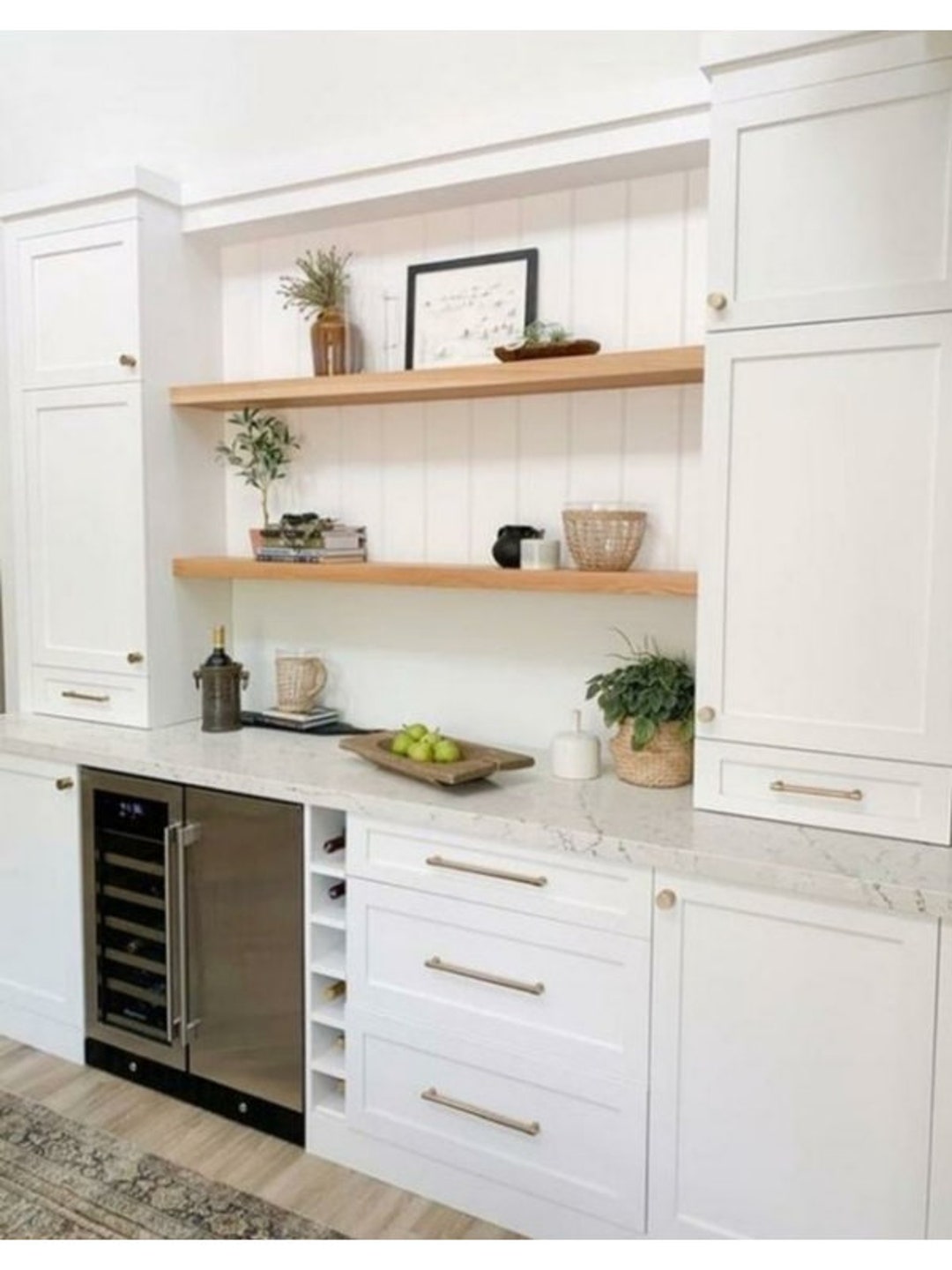 Modern Wood Floating Shelf for Kitchen and Livingroom,decorative Wall ...