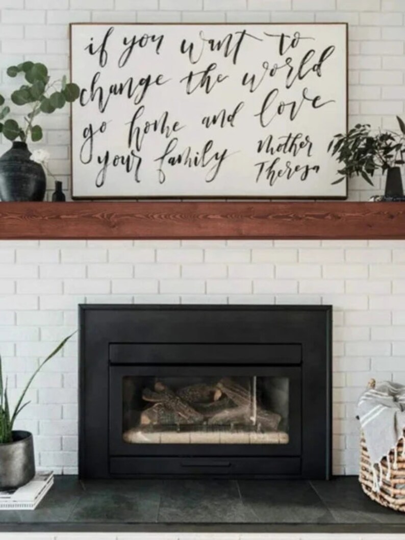 Any Size Fireplace Mantel, Floating Mantel, Custom Fireplace Mantel, TV ...