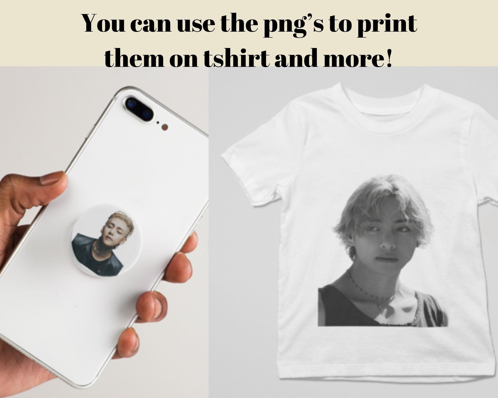 BTS TAEHYUNG Printable & Digital Sticker 12 Pieces digital Product ...