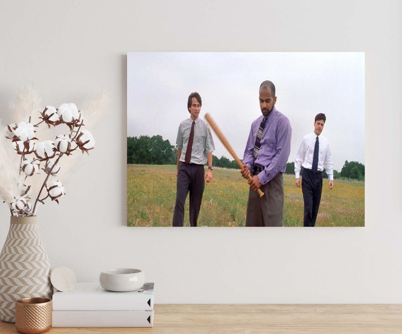 Office Space Movie Poster, Funny Office Decor, Gangsta Print Comedy ...