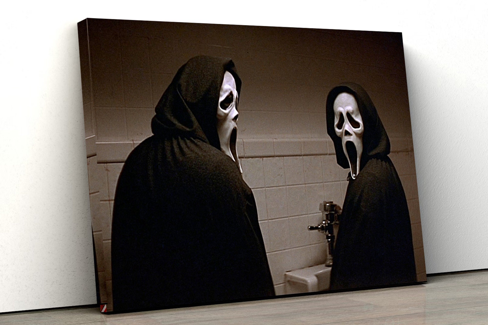 Scream Movie Bathroom Art Ghostface Halloween, Horror Movie, Digital ...