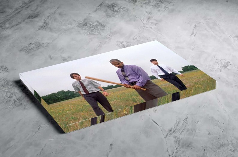 Office Space Movie Poster, Funny Office Decor, Gangsta Print Comedy ...