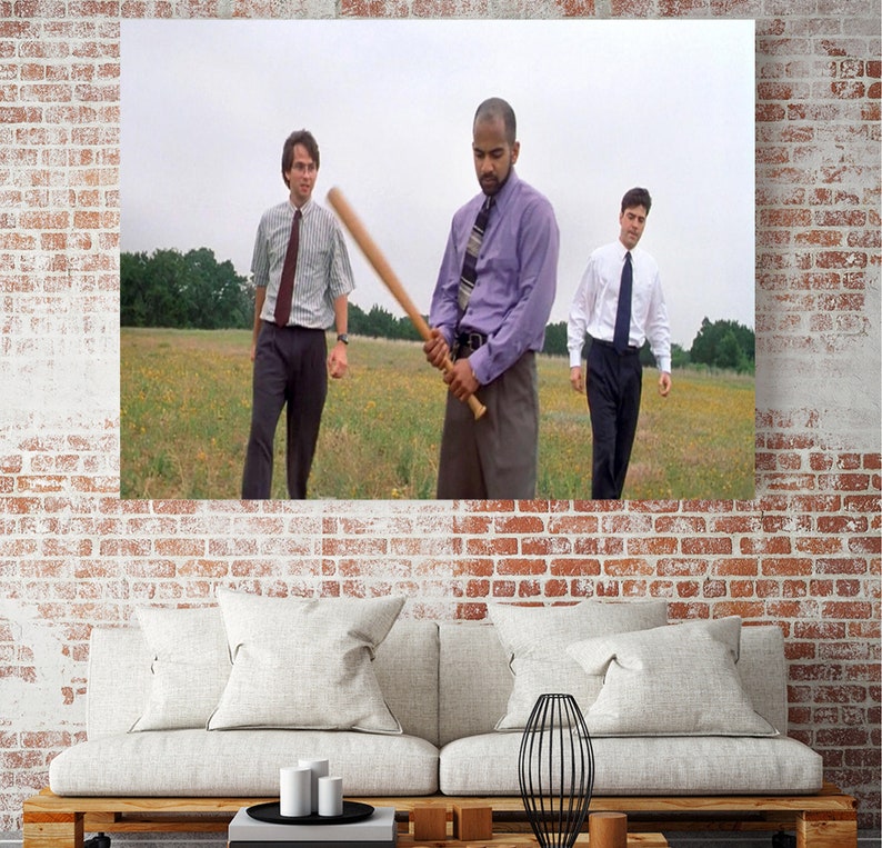Office Space Movie Poster, Funny Office Decor, Gangsta Print Comedy ...