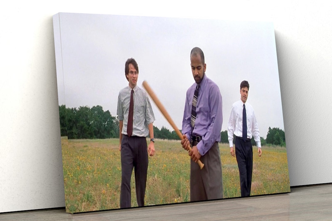 Office Space Movie Poster, Funny Office Decor, Gangsta Print Comedy ...