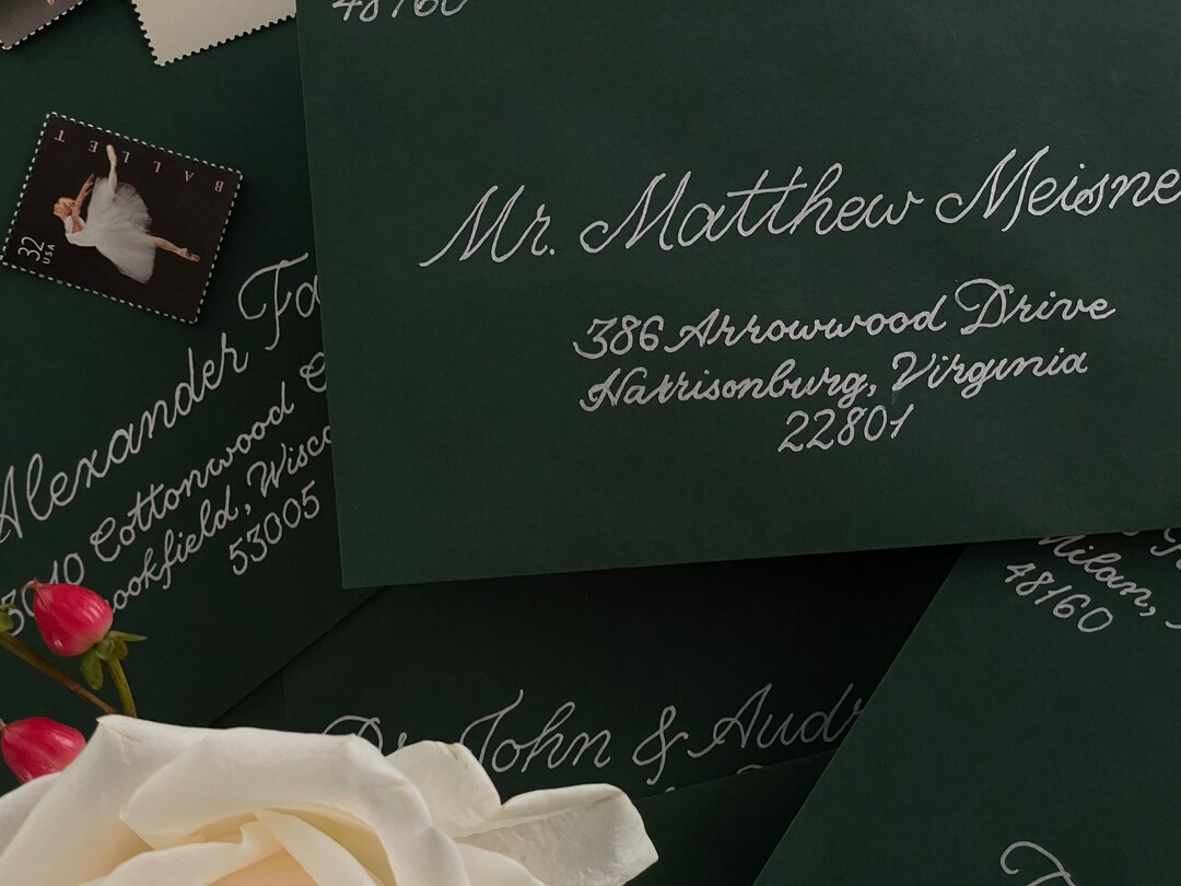 Hand Addressed Envelopes in Calligraphy - Weddings, Birthdays ...