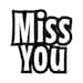 Missing You Text Images - Set of 25 Beautiful Illustrations in SVG, PNG ...