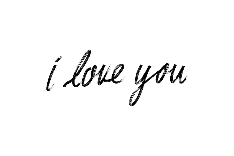 I Love You Text Images - 6 Beautiful Images - Instant Downloads in SVG ...