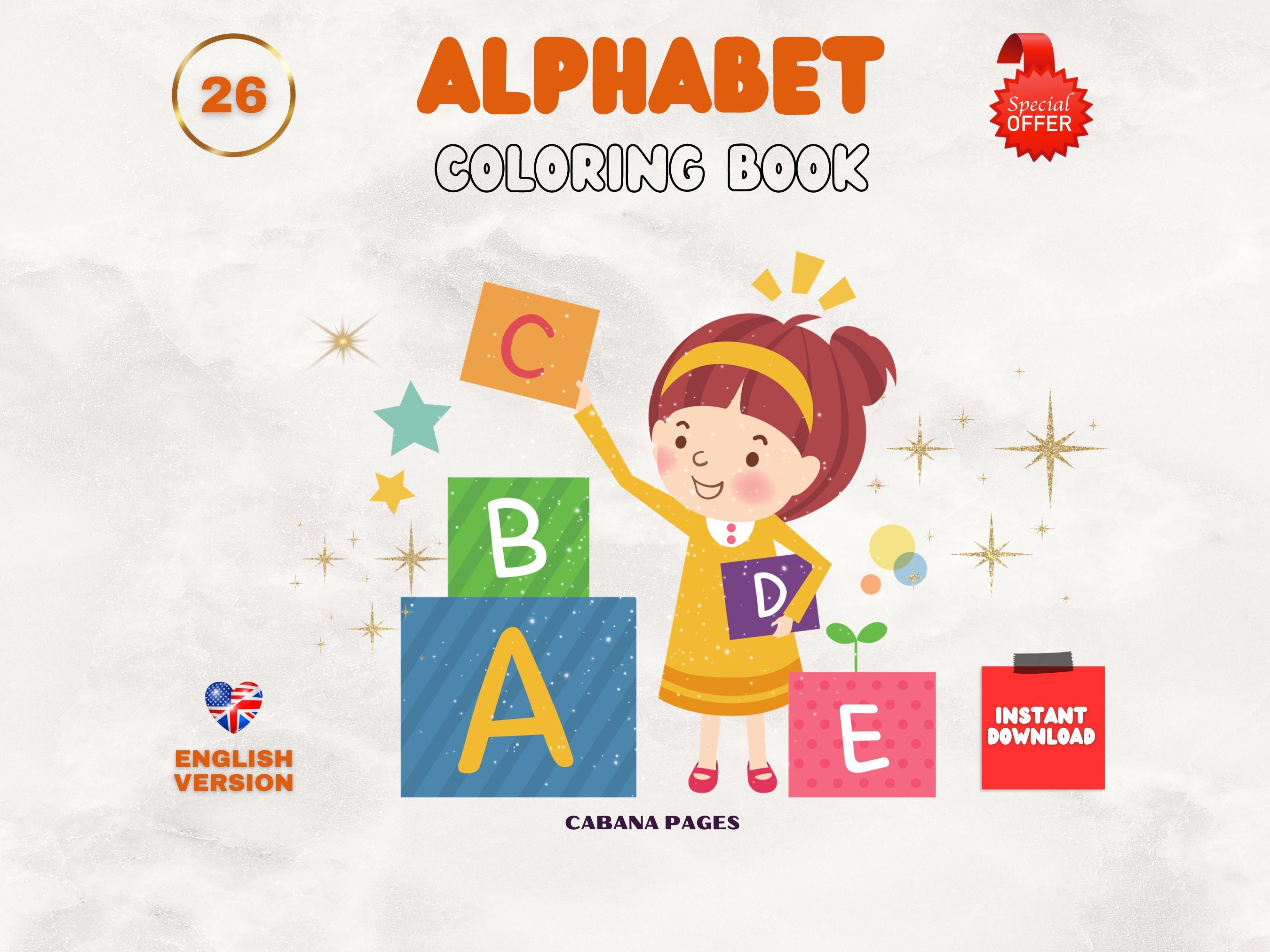 Alphabet in Colors: the Coloring Book That Transforms Learning Into a ...