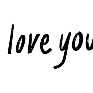 I Love You Text Images - 6 Beautiful Images - Instant Downloads in SVG ...