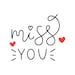Missing You Text Images - Set of 25 Beautiful Illustrations in SVG, PNG ...