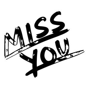 Missing You Text Images - Set of 25 Beautiful Illustrations in SVG, PNG ...