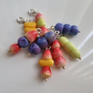 Tanghulu Fruit Charms || Strawberry, Grape, Blueberry and Orange ...