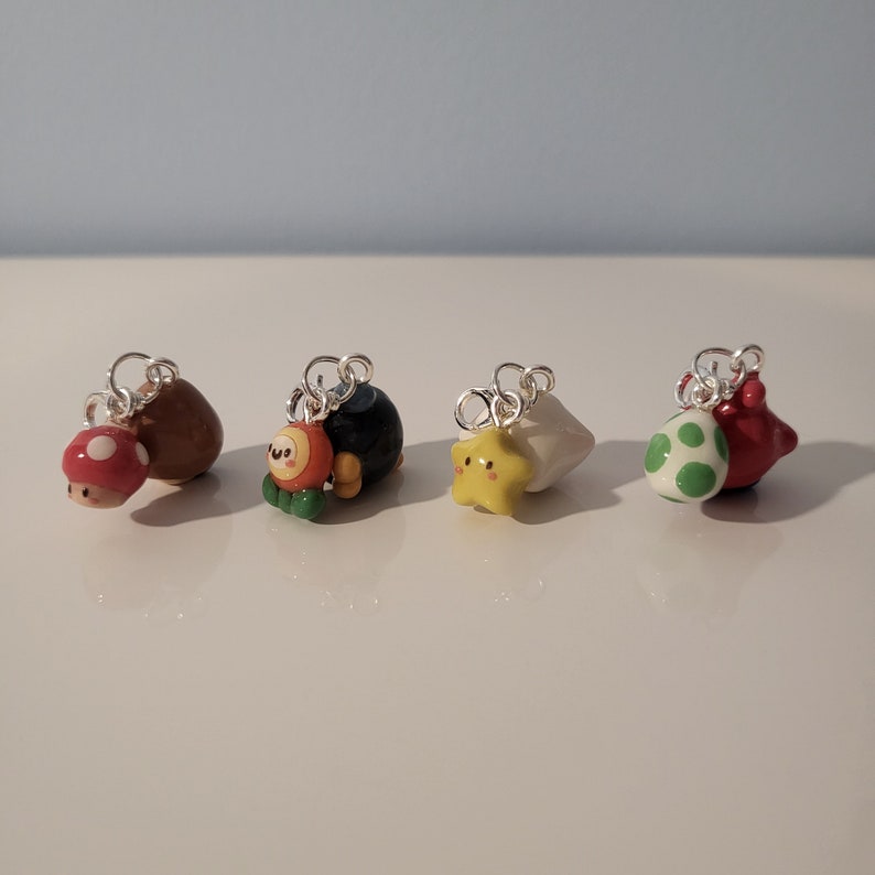 Enemies & Power Ups Charm Sets || Goomba, Bomb, Boo, and Shy Guy ...