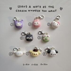 Mini Character Charm Handmade Polymer Clay Keychain - Etsy