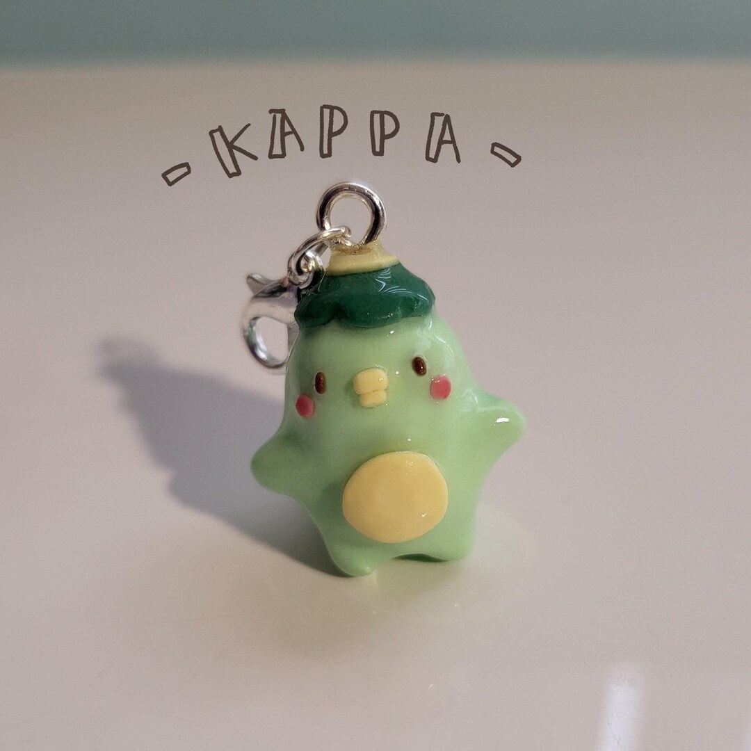 Japanese Kappa Charm Handmade Polymer Clay Keychain - Etsy