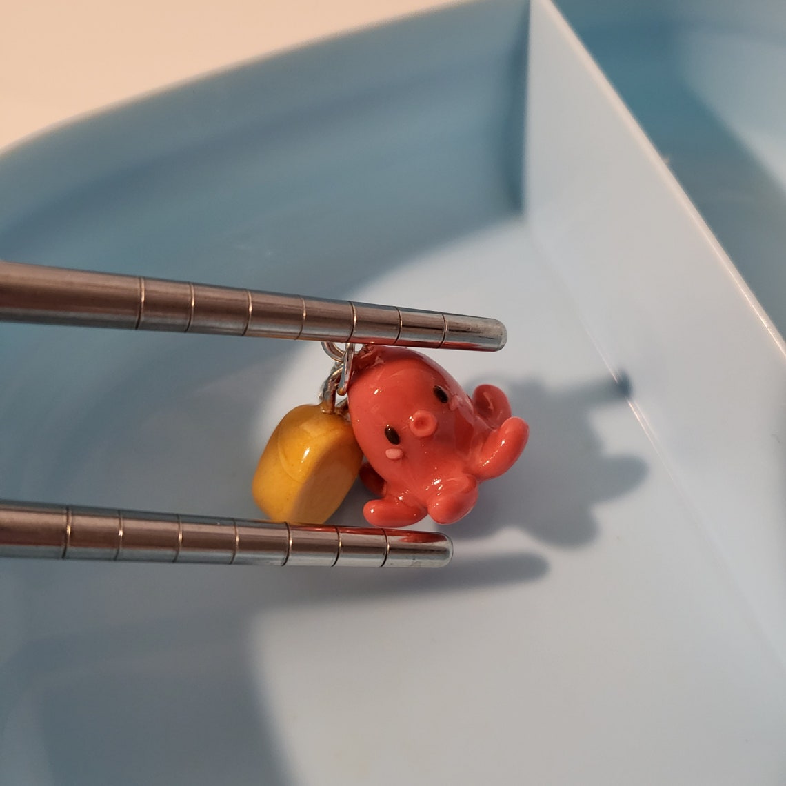 Japanese Bento Octopus Sausage and Egg Roll Charm || Handmade Polymer ...