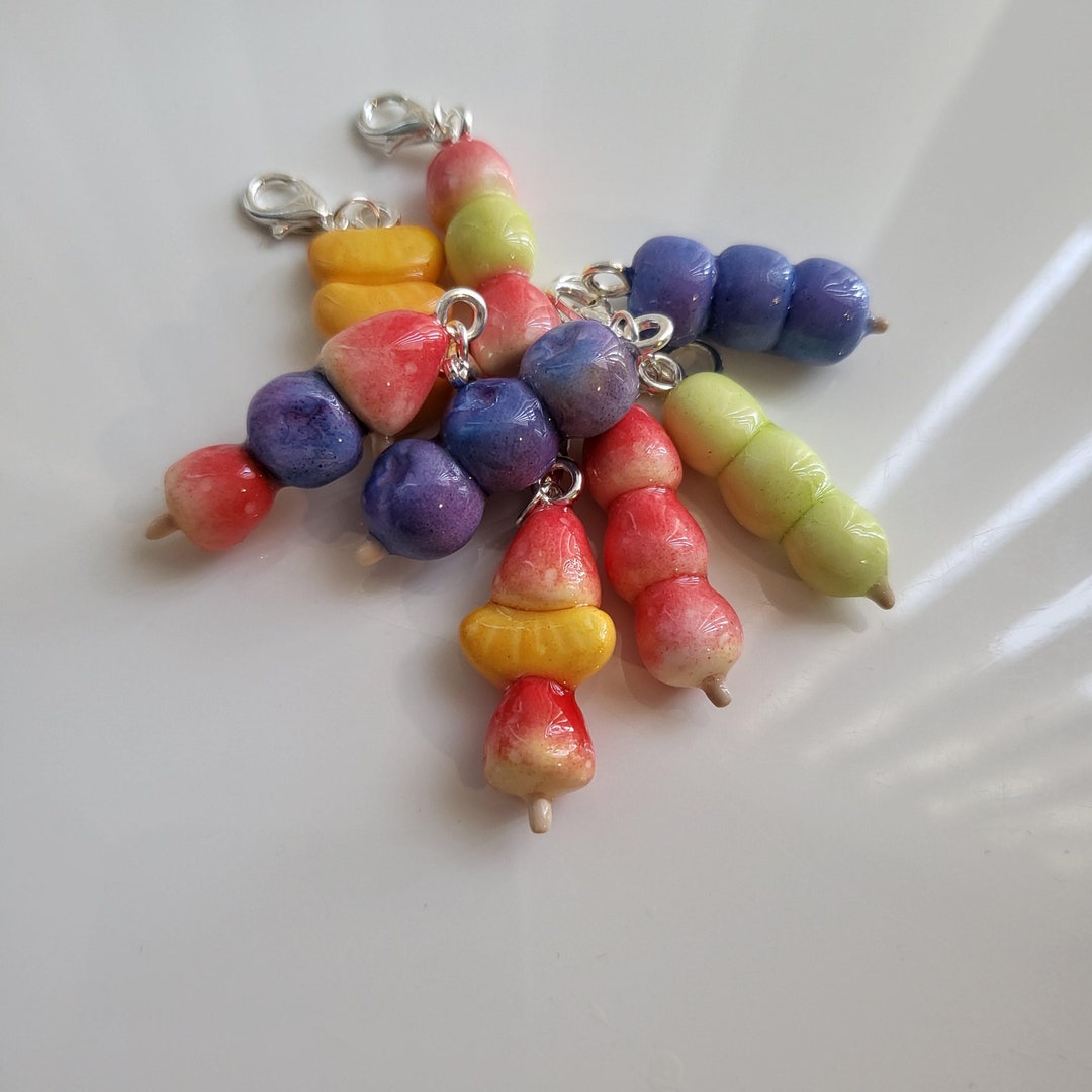 Tanghulu Fruit Charms || Strawberry, Grape, Blueberry and Orange ...