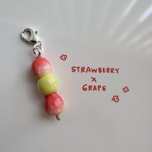 Tanghulu Fruit Charms || Strawberry, Grape, Blueberry and Orange ...