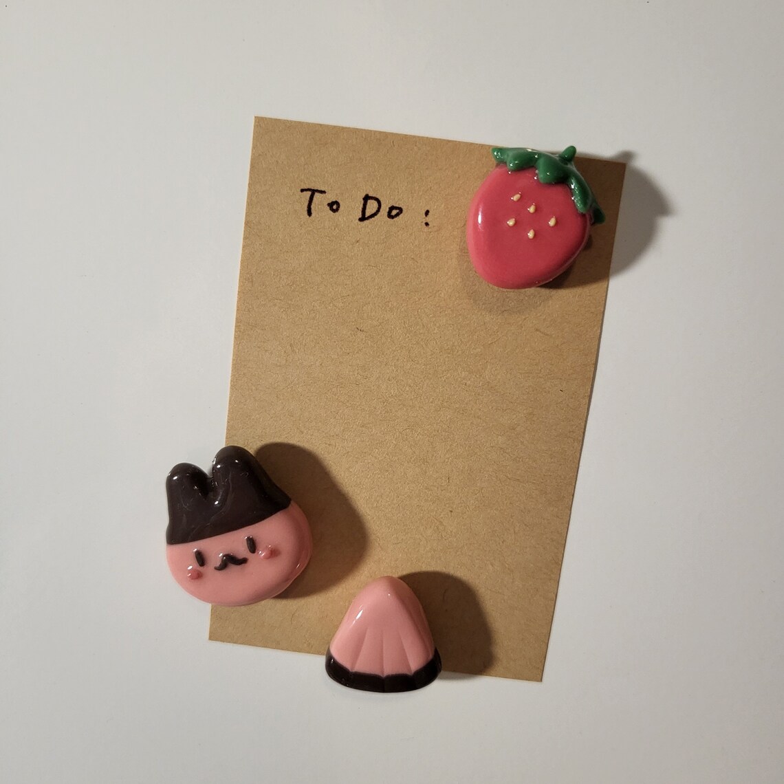 Japanese Chocolate Strawberry Apollo and Bunny Magnets and Pins Set of ...