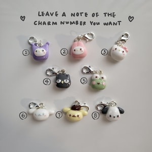 Mini Character Charm || Handmade Polymer Clay Keychain - Etsy