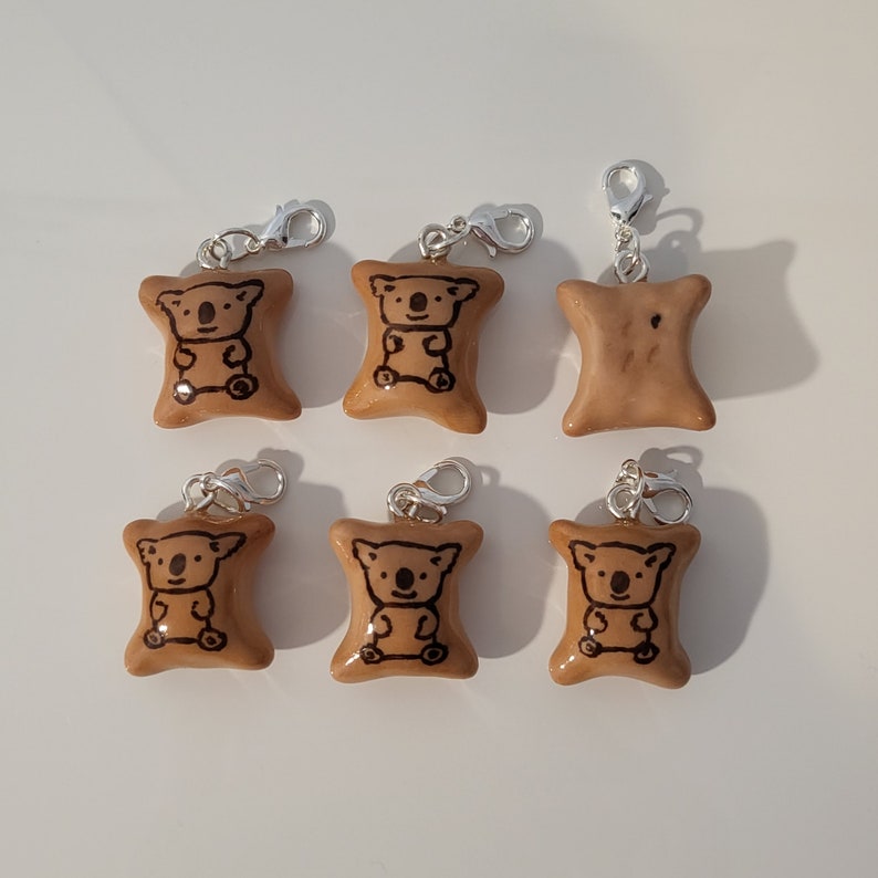 Japanese Chocolate Charm Set of 3 / Koala's Biscuit, Strawberry Choco ...