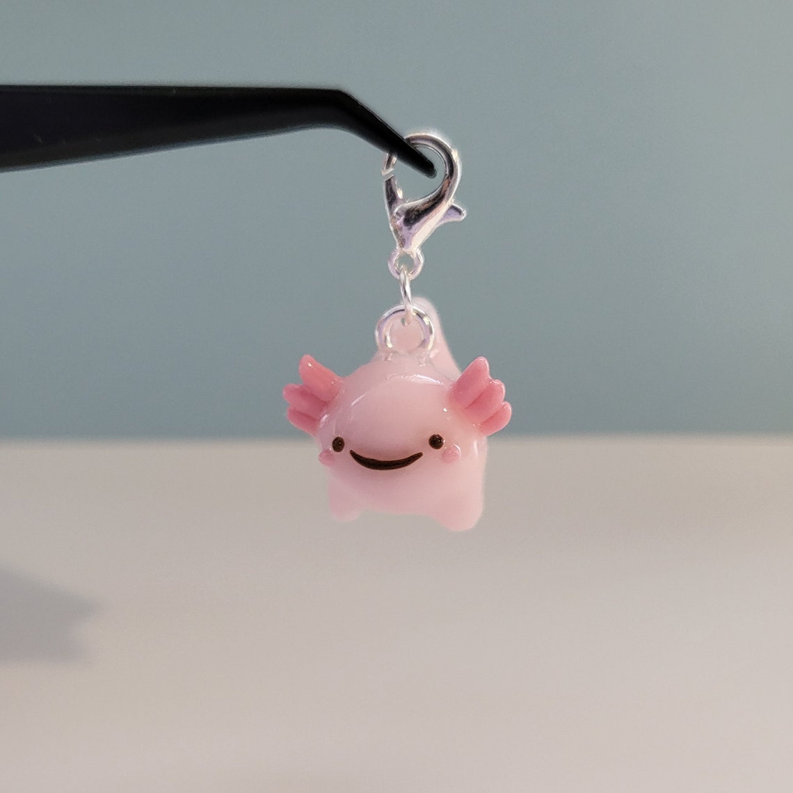 Axolotl Charm || Underwater Creature Series || Handmade Polymer Clay ...