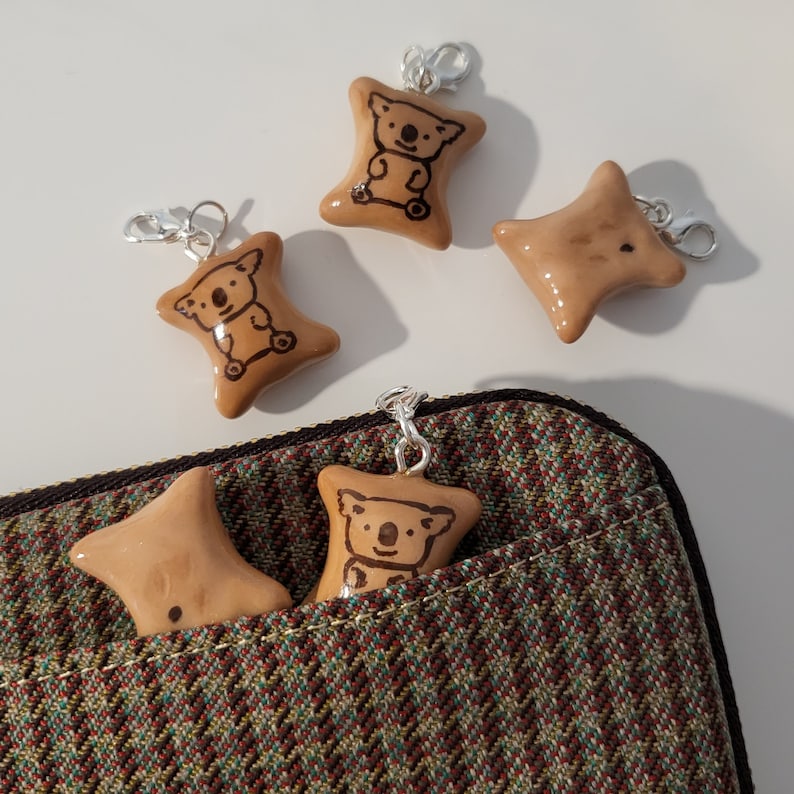 Japanese Chocolate Charm Set of 3 / Koala's Biscuit, Strawberry Choco ...