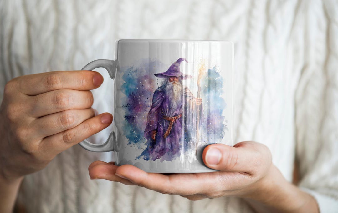 Wizard Mug, Magic Mug, Mage Mug, Sorcerer Mug, Fantasy Mug, Wizard Gift ...