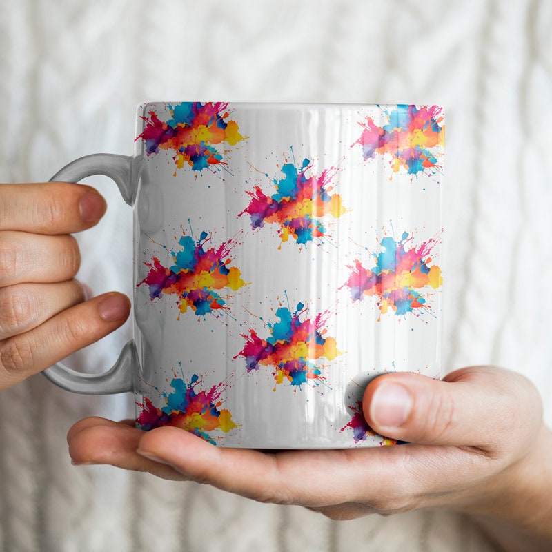Ceramic Mug Splatter Paint - Etsy
