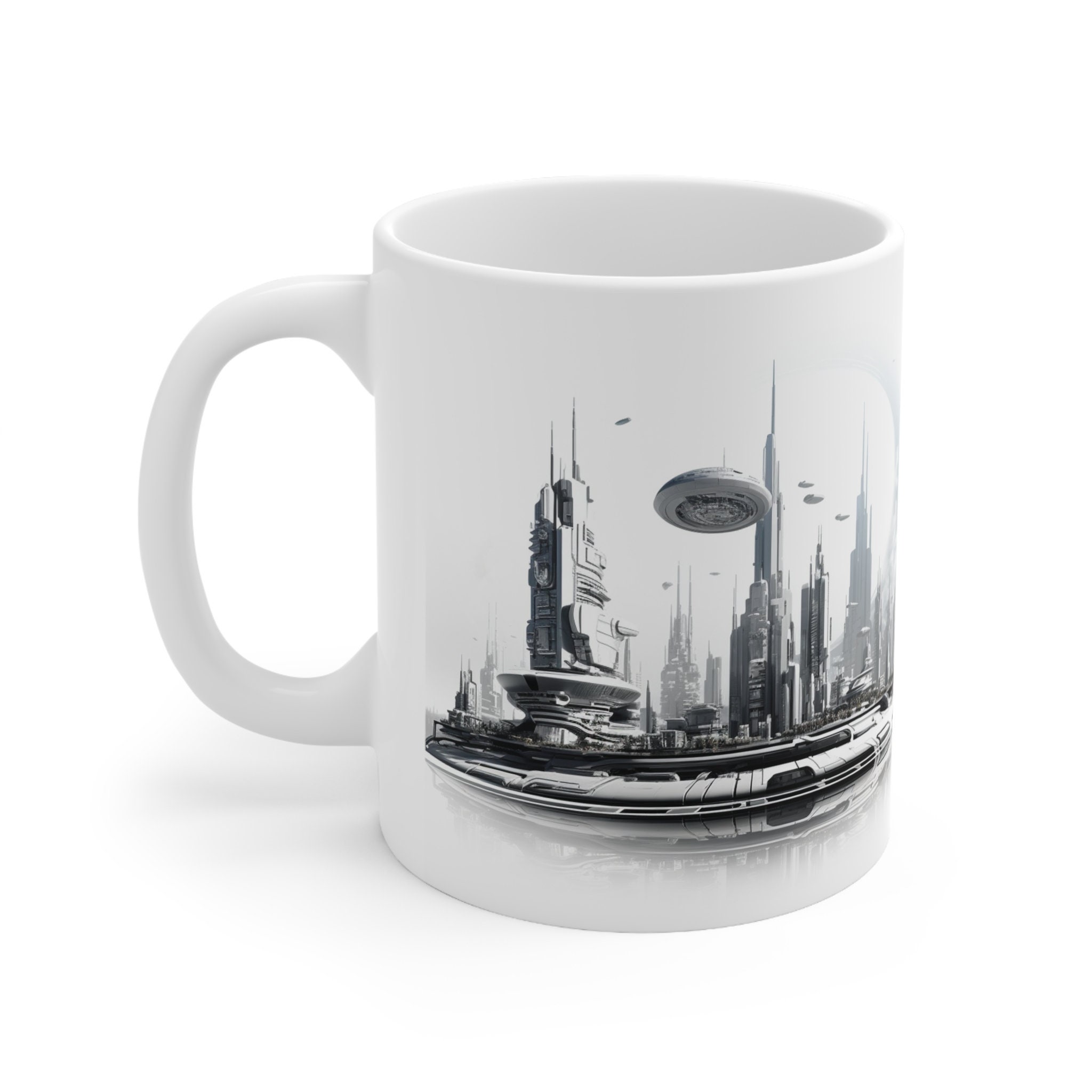 Futuristic City Mug, City Skyline Mug, City Mug, Sci-fi Mug, Futuristic ...