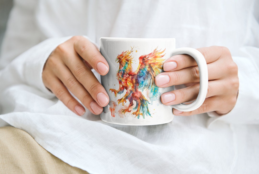Griffin Mug, Mythical Mug, Creature Mug, Myth Mug, Fantasy Mug, Griffin ...