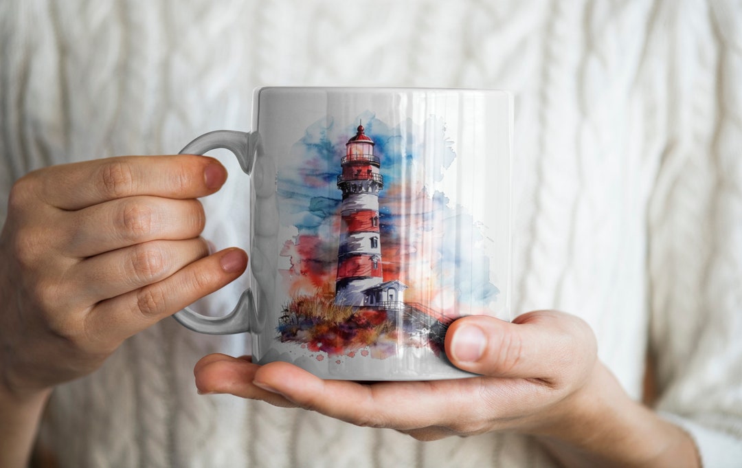 Lighthouse Mug, Tower Mug, Building Mug, Maritime Mug, Navigation Mug ...