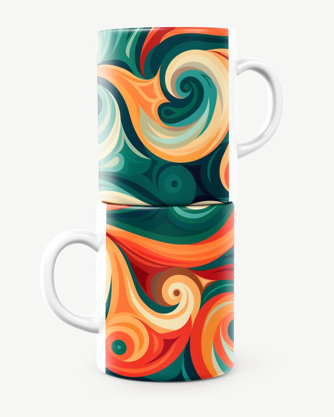 Swirls Mug, Wavy Mug, Wave Mug, Abstract Mug, Pattern Mug, Swirls Gift ...