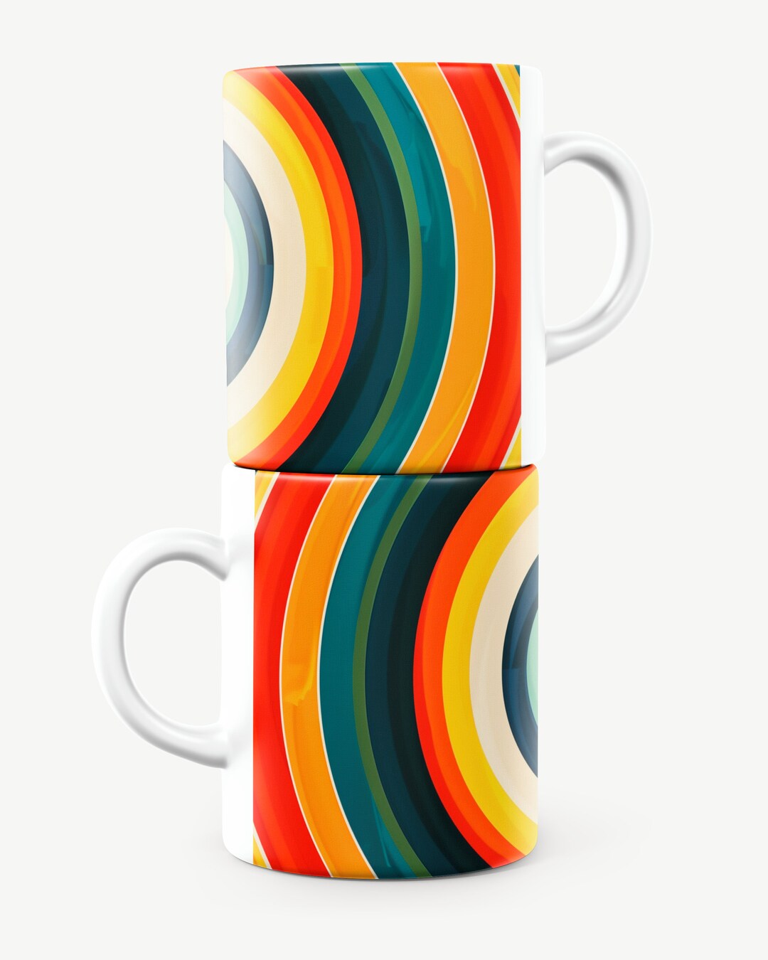 Circles Mug, Pattern Mug, Bullseye Mug, Geometric Mug, Abstract Mug ...