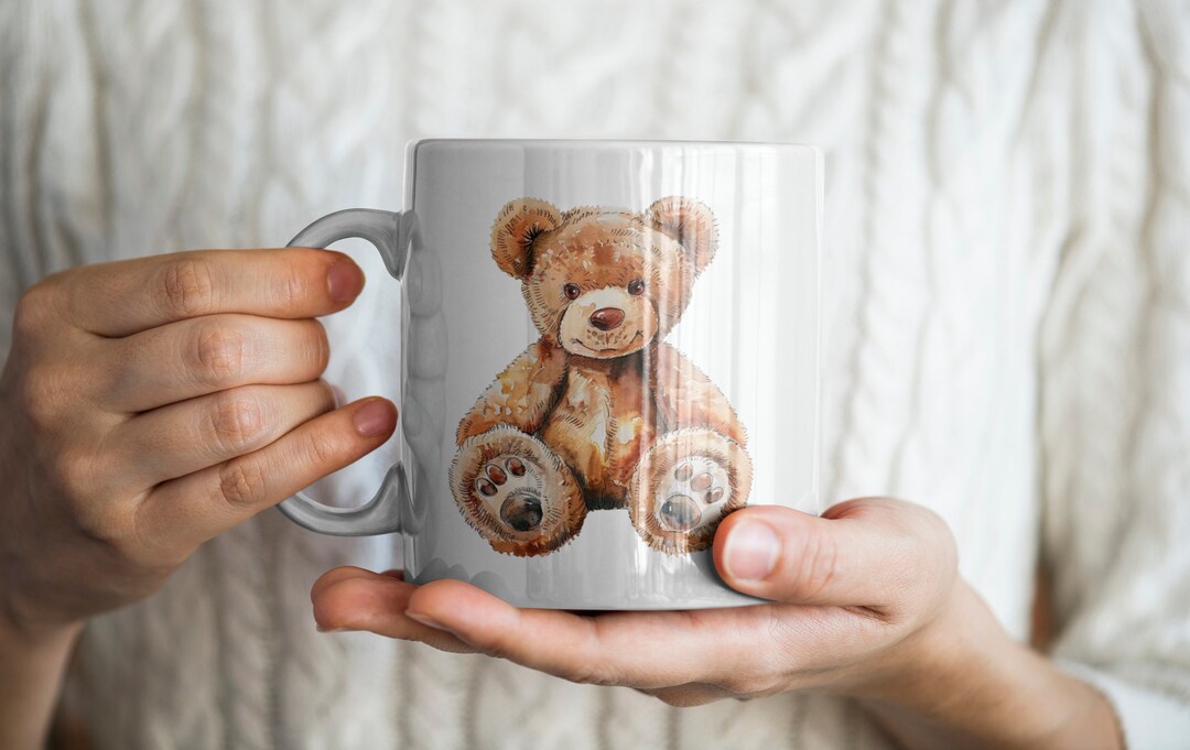 Teddy Bear Mug, Stuffed Animal Mug, Plushie Mug, Bear Mug, Animal Mug ...