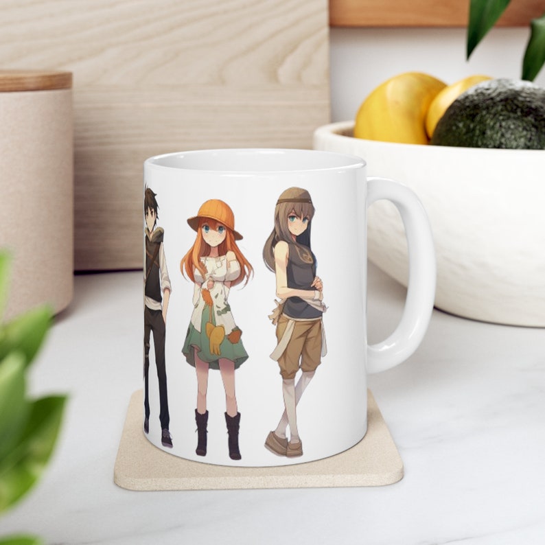 Anime Characters Mug, Anime Mug, Cartoon Mug, Animation Mug, Anime ...
