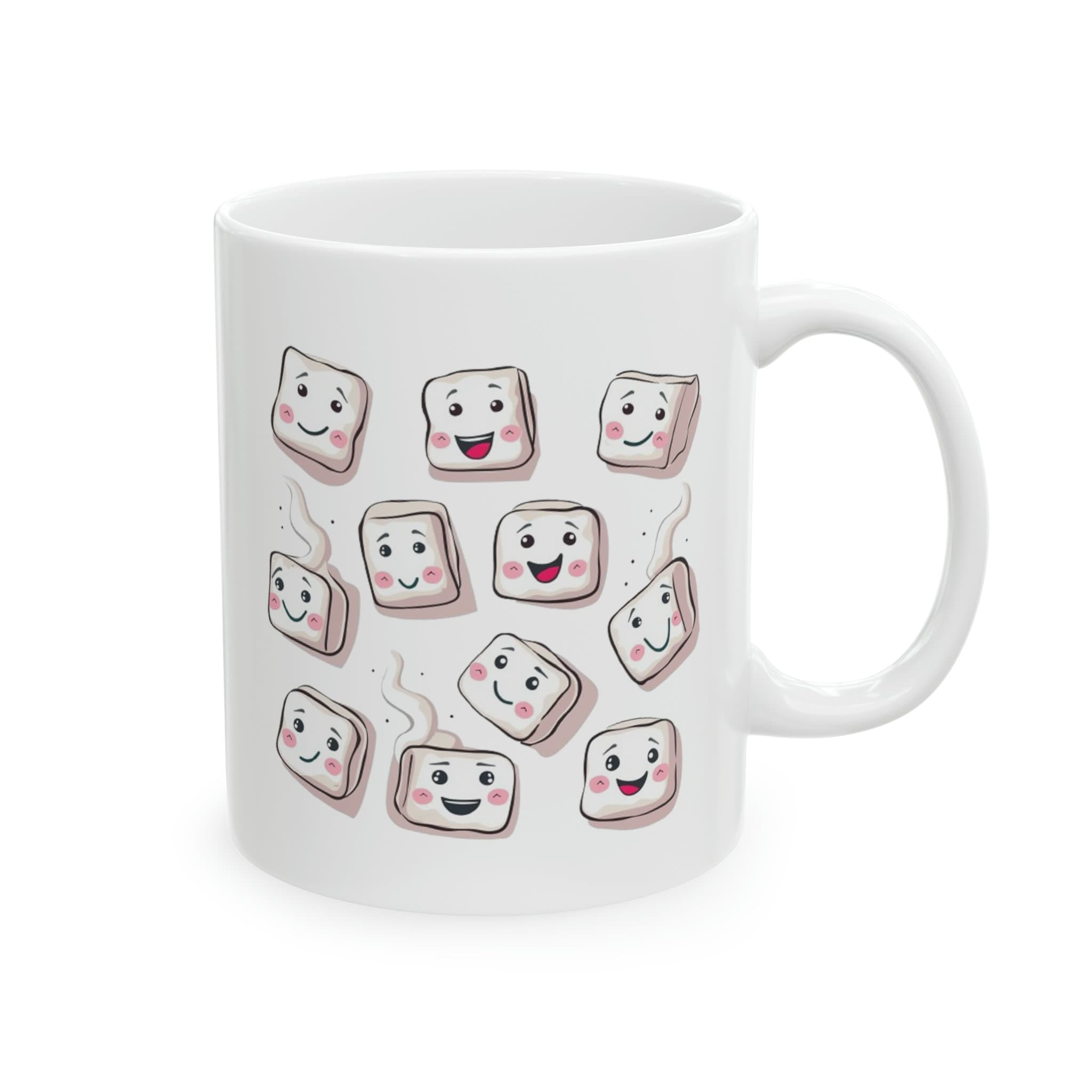 Marshmallows Mug, Cartoon Mug, Food Mug, Cute Mug, Baking Mug ...